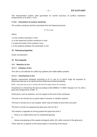 BS EN 61537 2007 Cable management_ Cable tray systems and cable ladder ...