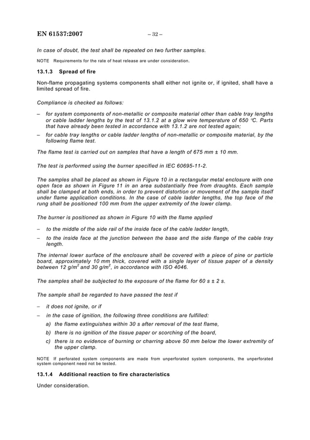BS EN 61537 2007 Cable management_ Cable tray systems and cable ladder ...
