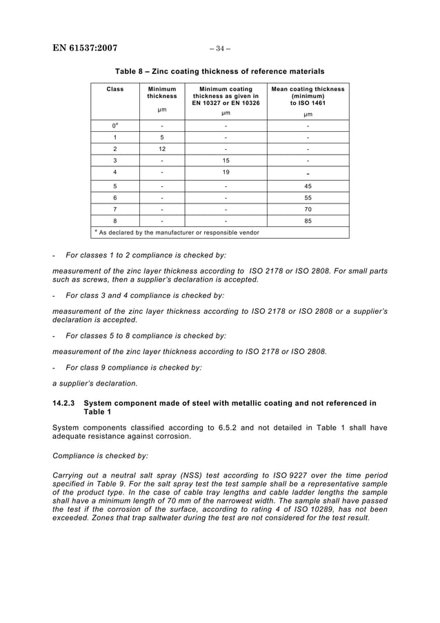 BS EN 61537 2007 Cable management_ Cable tray systems and cable ladder ...