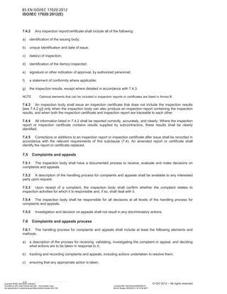 BS EN ISO-IEC - BS EN ISO-IEC-17020-2012-Conformity Assessment Requirements For The Operation Of ...