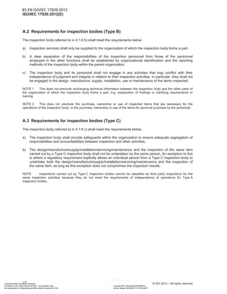 BS EN ISO-IEC - BS EN ISO-IEC-17020-2012-Conformity Assessment Requirements For The Operation Of ...