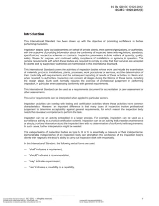 BS EN ISO-IEC - BS EN ISO-IEC-17020-2012-Conformity Assessment Requirements For The Operation Of ...
