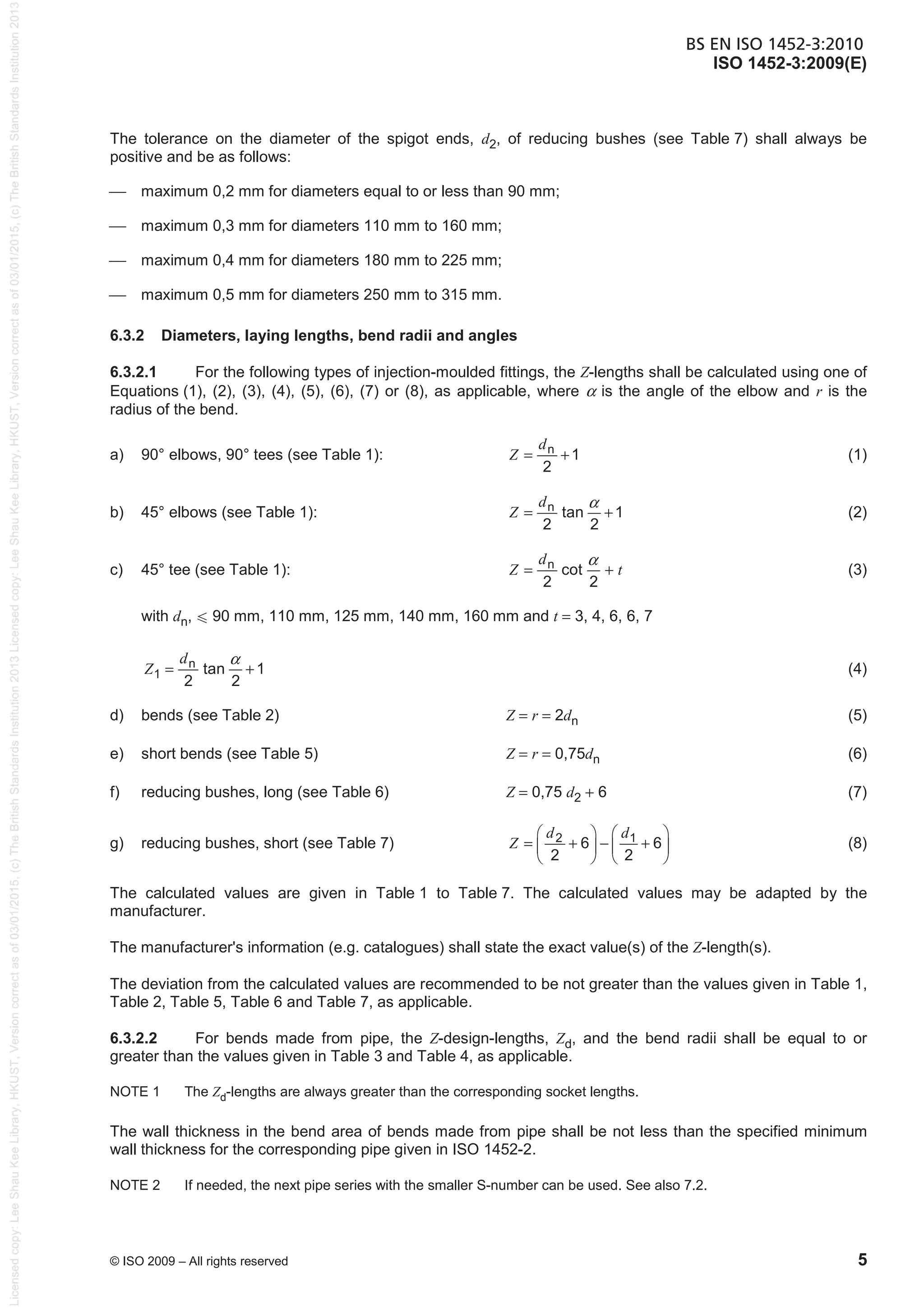 [Bs en iso 1452 3 2010] -- plastics piping systems for water supply and ...