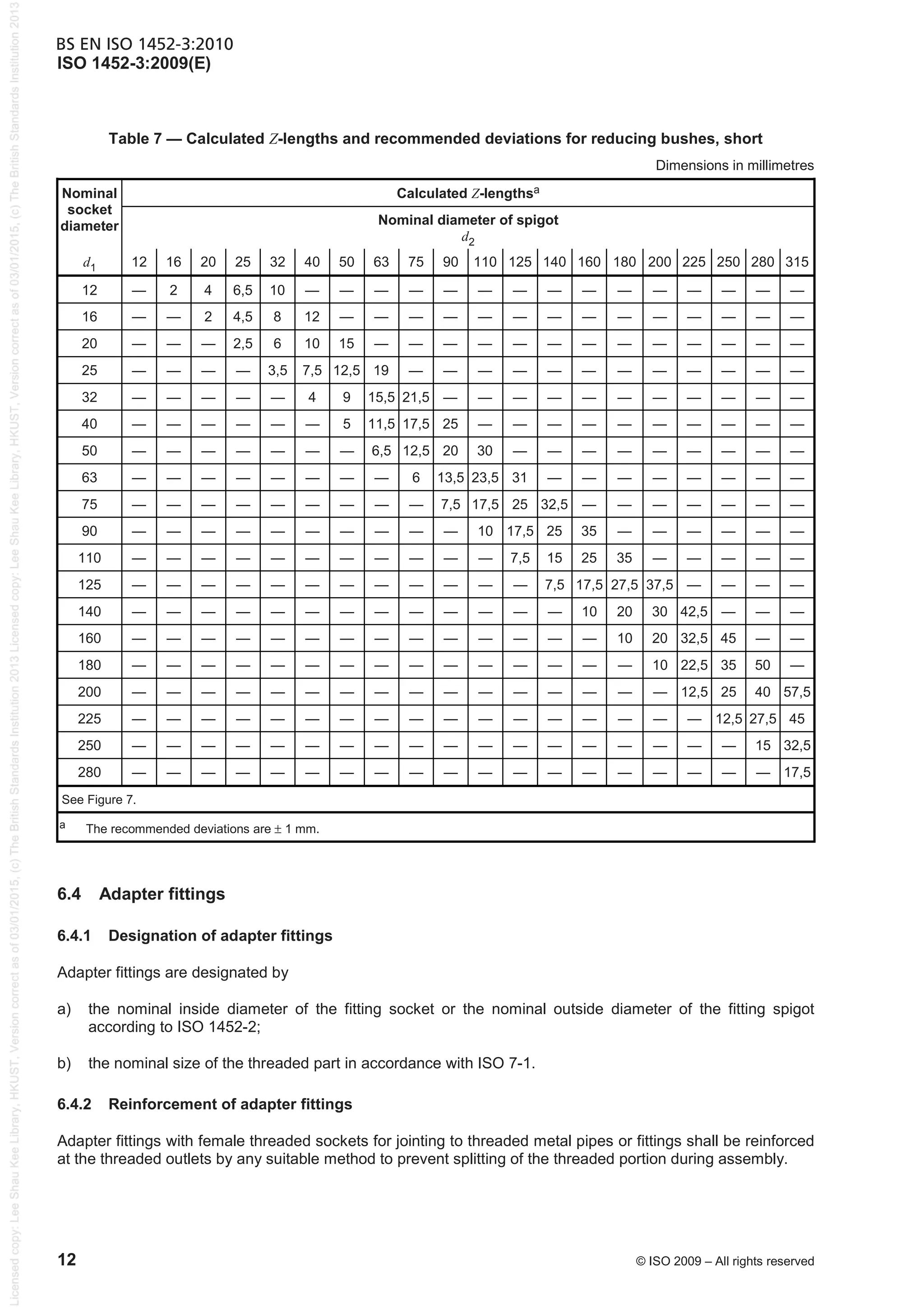 [Bs en iso 1452 3 2010] -- plastics piping systems for water supply and ...