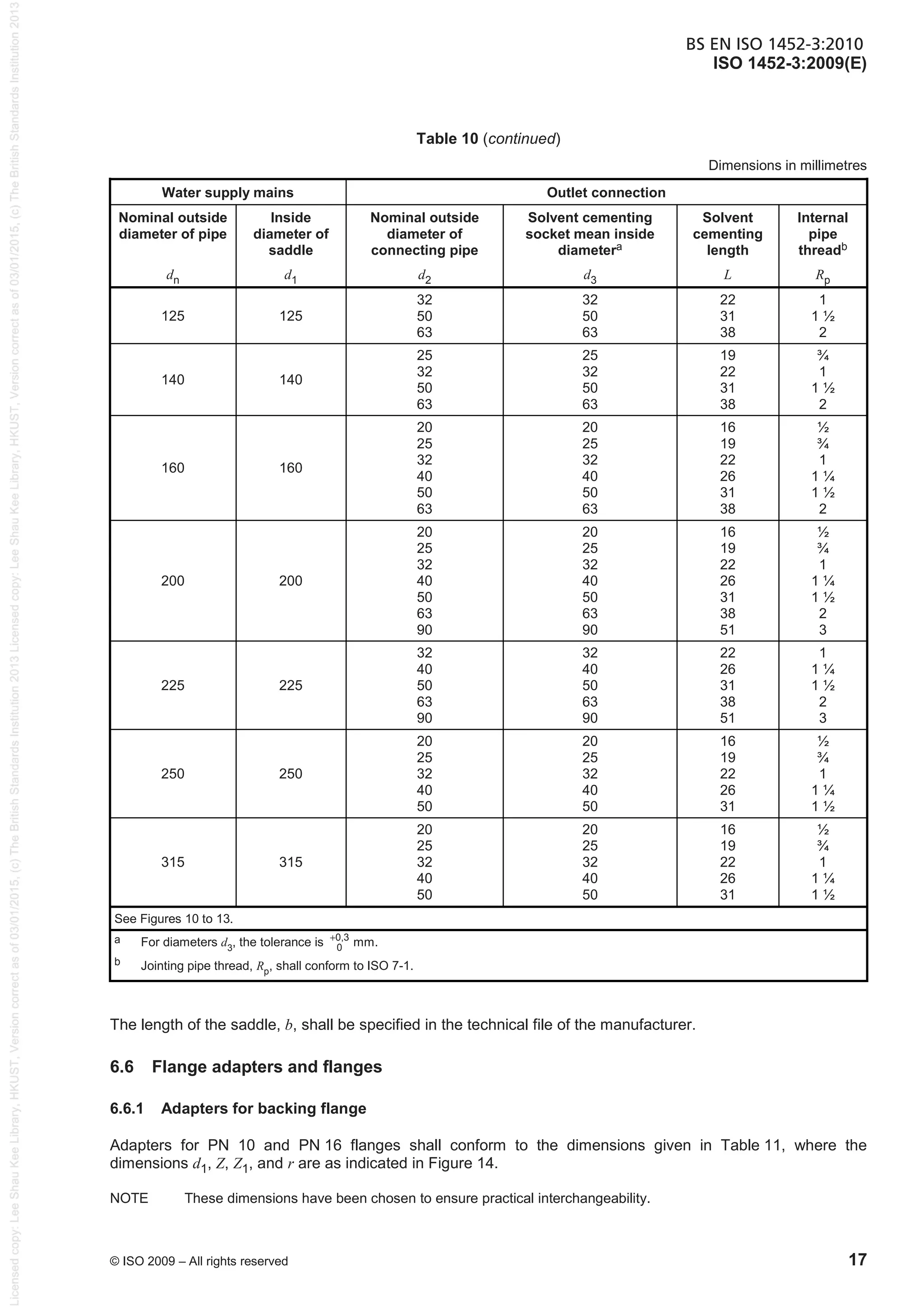 [Bs en iso 1452 3 2010] -- plastics piping systems for water supply and ...