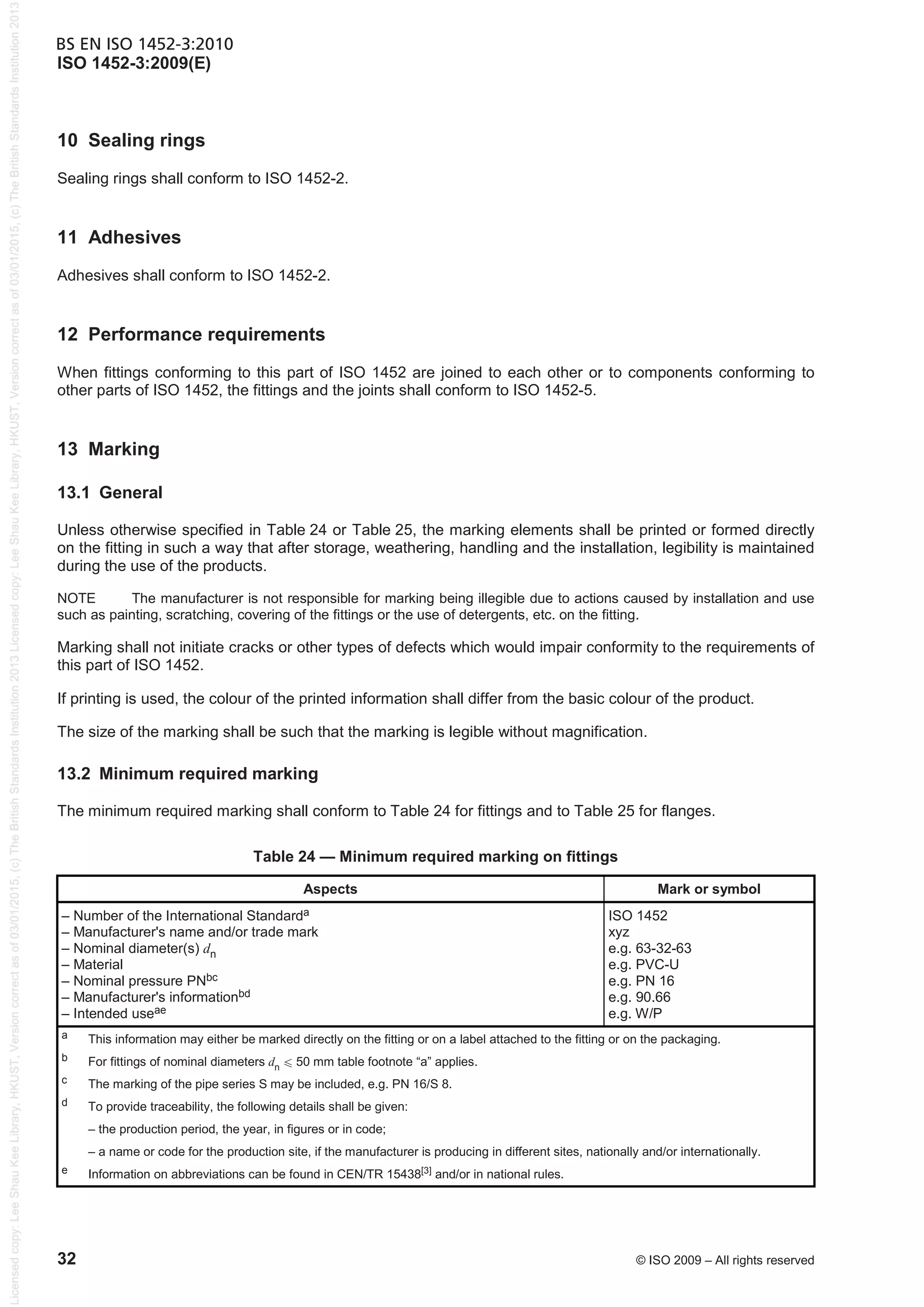 [Bs en iso 1452 3 2010] -- plastics piping systems for water supply and ...