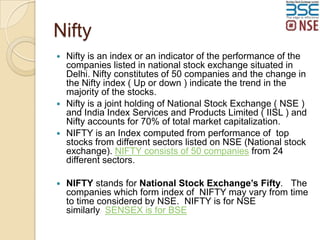 Calculation of Sensex & Nifty | PPTX