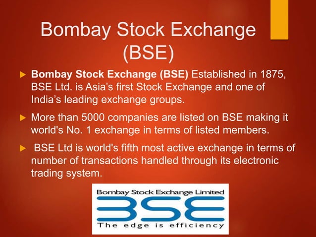 BSE & NSE | PPTX
