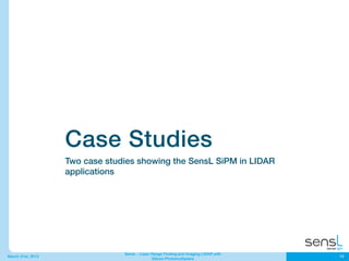 Automotive LIDAR with SensL SiPM Sensors | PPT