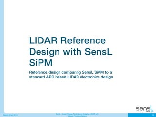 Automotive LIDAR with SensL SiPM Sensors | PPT