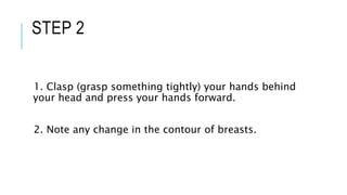 BSE PROCEDURE (GYNEC) (GNM-3) (VARSHA).pptx | Cancer | Diseases and ...