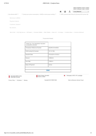 Bses delhi __ complaint status | PDF