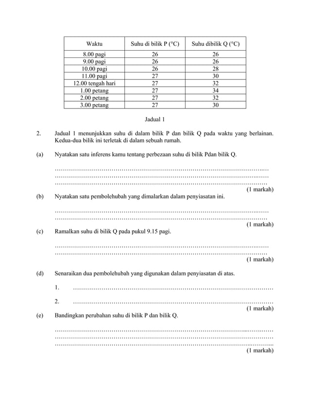 Contoh Soalan Bahagian B | PDF