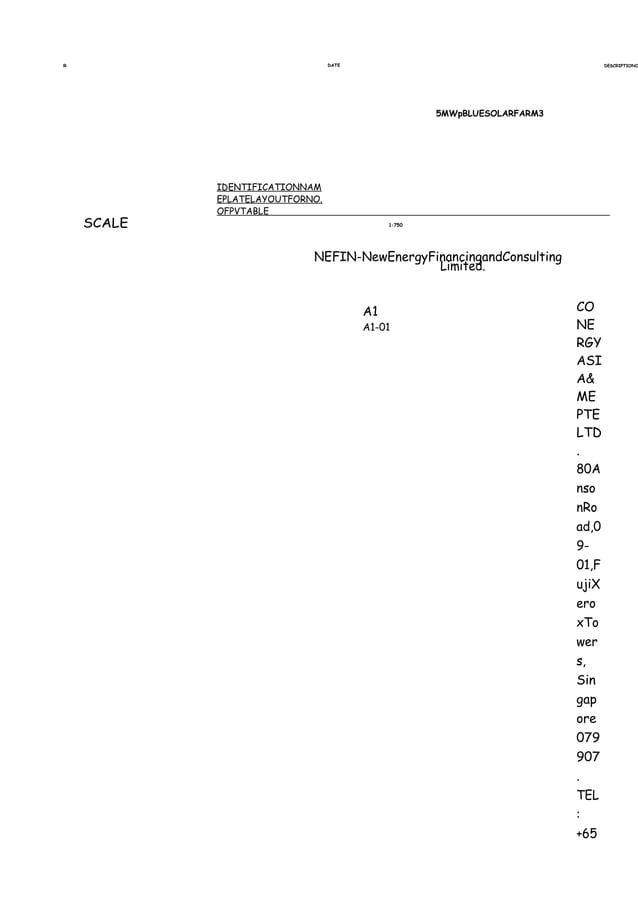 Bsf3 cgy-ee-0103-1 identification plate layout for no.and row of pv table | PDF