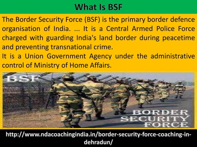 BSF Coaching in Dehradun | PPT