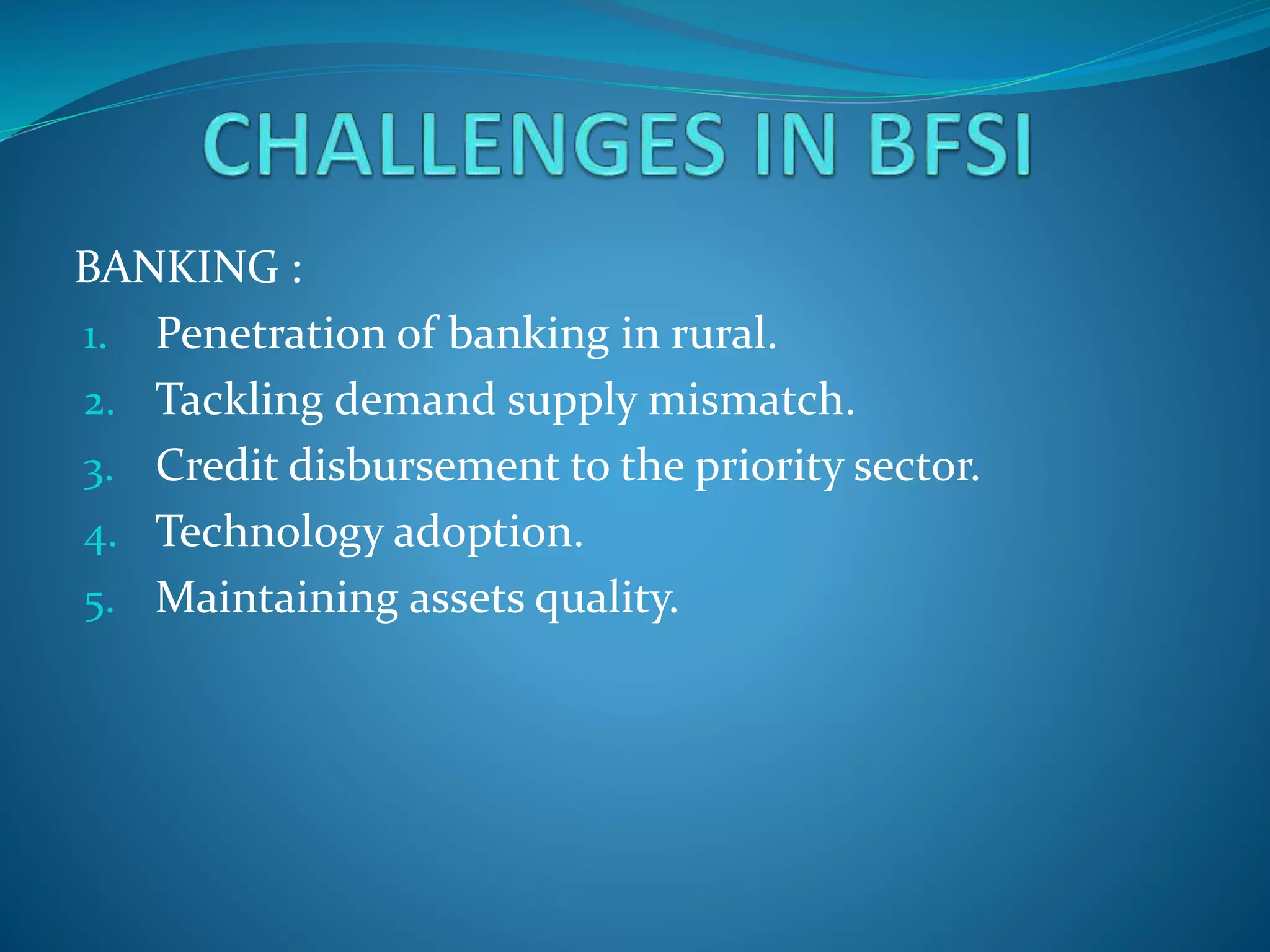 BFSI INDUSTRY | PPTX