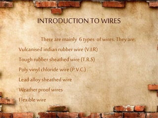 Cables and Wires | PPTX