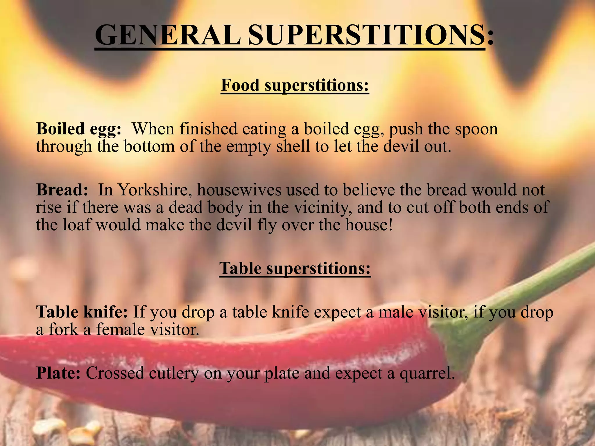 SUPERSTITIOUS BELIEFS | PPTX