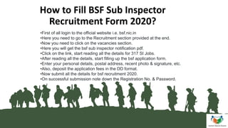 Bsf recruitment 2020 online apply | PPT