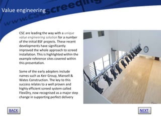CSC Screeding | PPTX