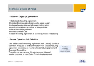 BSG pdes sales delivery schedule | PDF