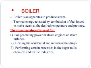 BOILER AND STEAM GENERATION | PPTX