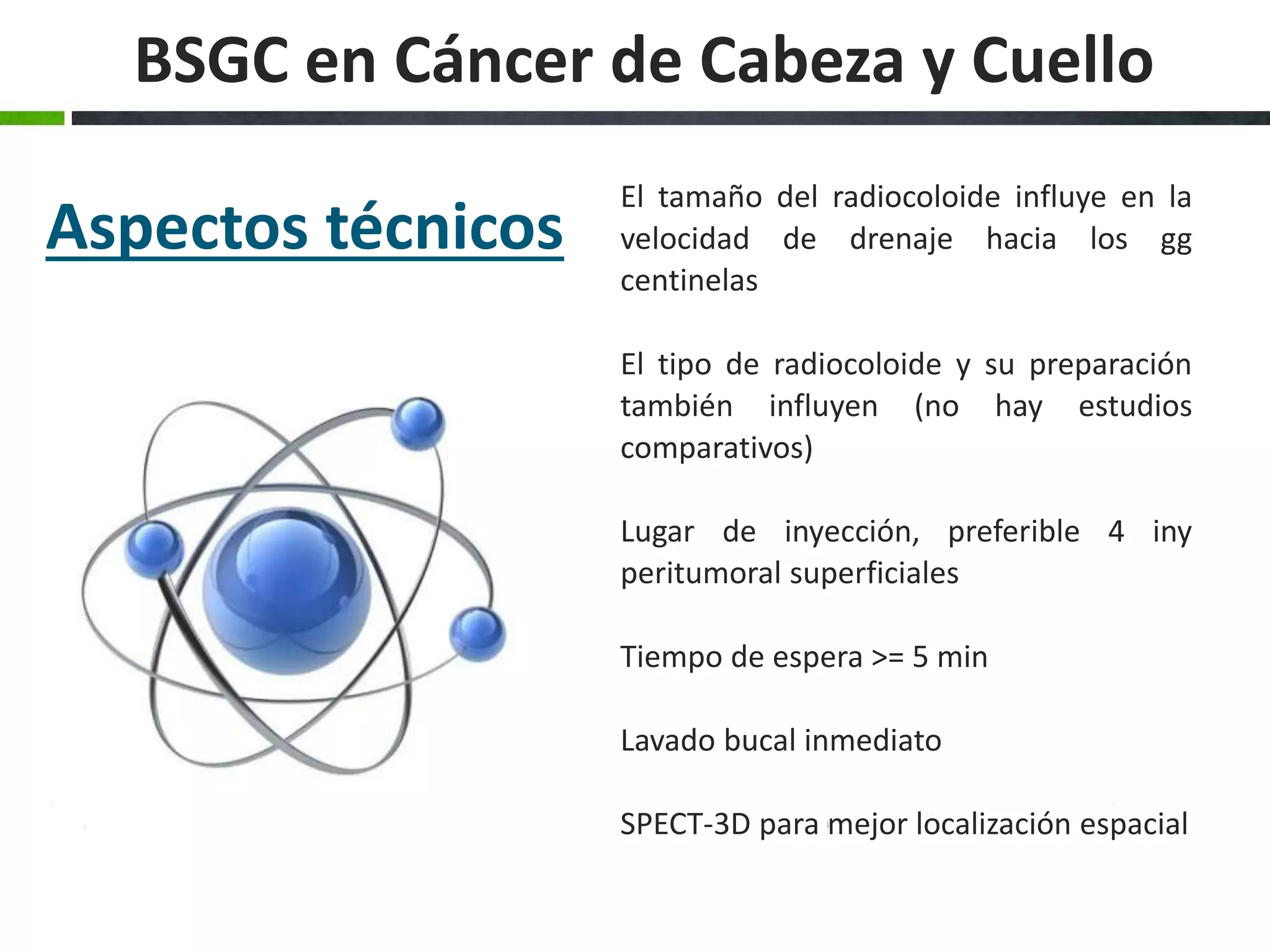 Papel de la biopsia selectiva del ganglio centinela en cáncer de cabeza ...