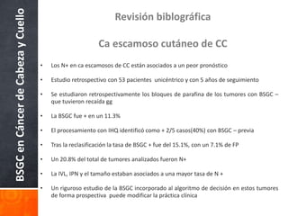 Papel de la biopsia selectiva del ganglio centinela en cáncer de cabeza ...