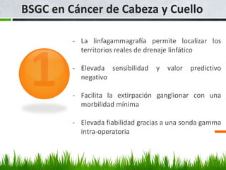 Papel de la biopsia selectiva del ganglio centinela en cáncer de cabeza ...