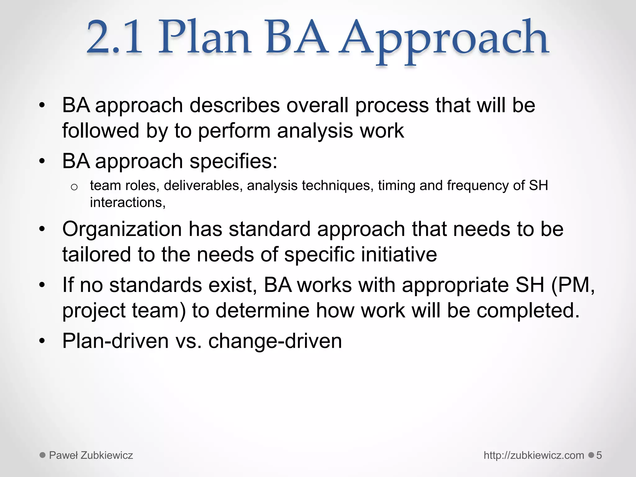 BABOK Study Group - meeting 3 | PPTX