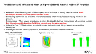 The bread dough modeling and simulation by using ANSYS Polyflow | PDF