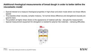 The bread dough modeling and simulation by using ANSYS Polyflow | PDF