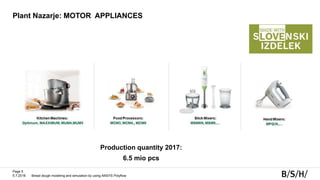 The bread dough modeling and simulation by using ANSYS Polyflow | PDF