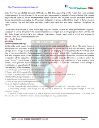 ignou bshf 101 eng assignment 2018-19 | PDF