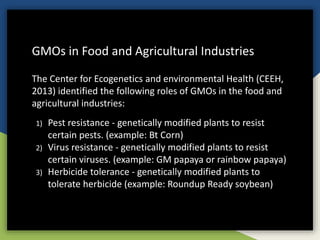 Biodiversity, GMO,The nano world and the gene therapy | PPTX
