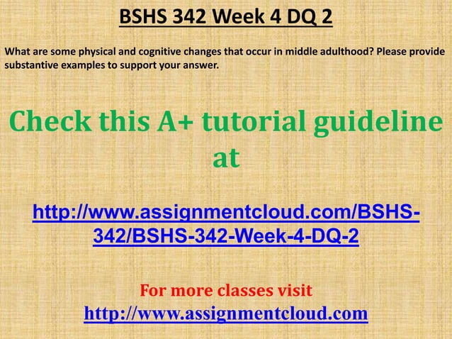 Bshs 342 week 4 dq 2 | PPTX | Education