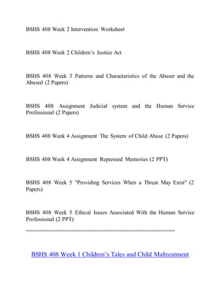 BSHS 408 MENTOR Achievement Education--bshs408mentor.com