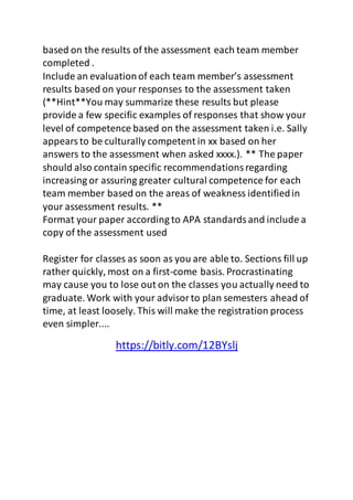 Bshs 422 week 3 d qs | DOCX | Educational Assessment | Education