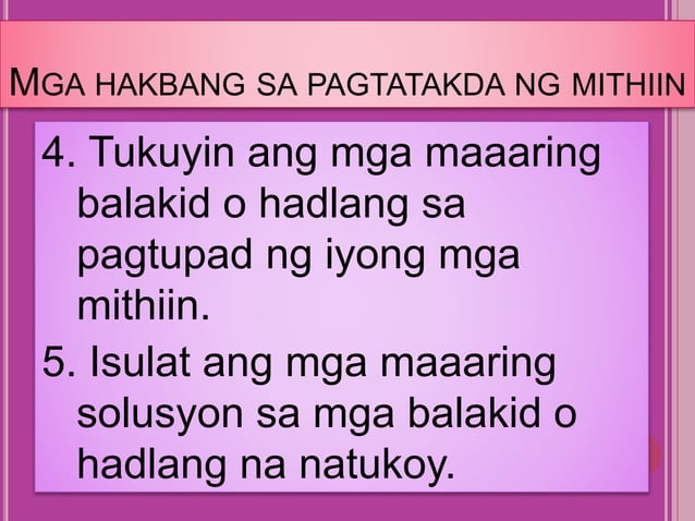 ESP 7 PANGARAP AT MITHIIN! | PPTX