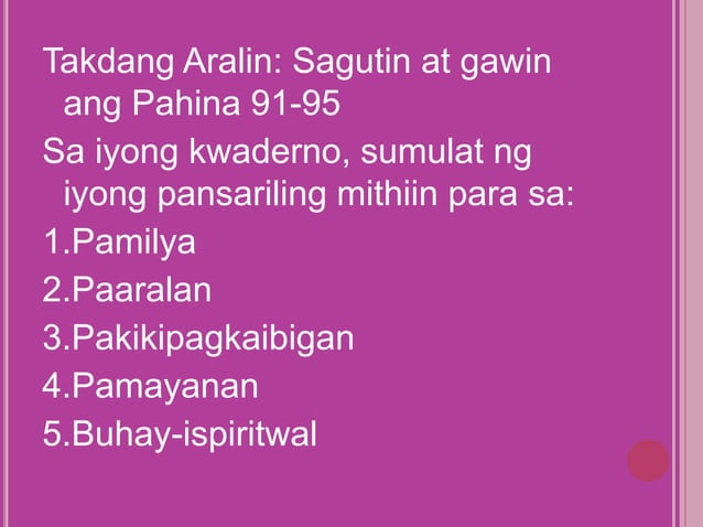 ESP 7 PANGARAP AT MITHIIN! | PPTX