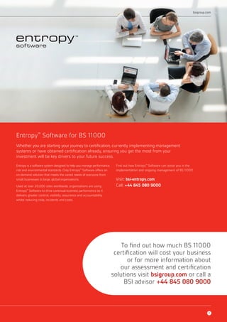 Bsi bs11000-product-guide | PDF