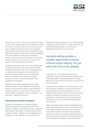 Guidance for Government representatives on BSI British Standards ...