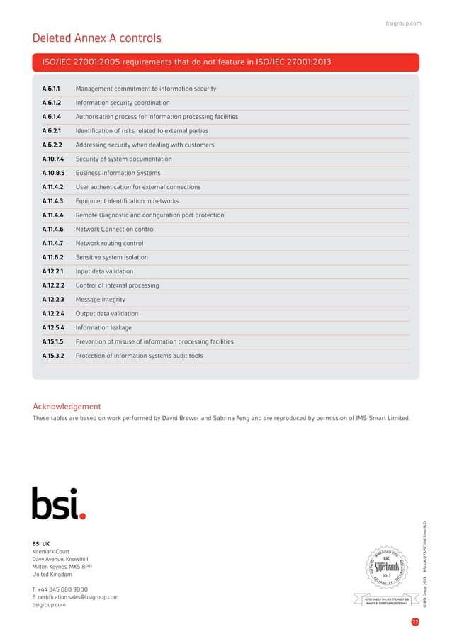 Bsi iso27001-mapping-guide | PDF