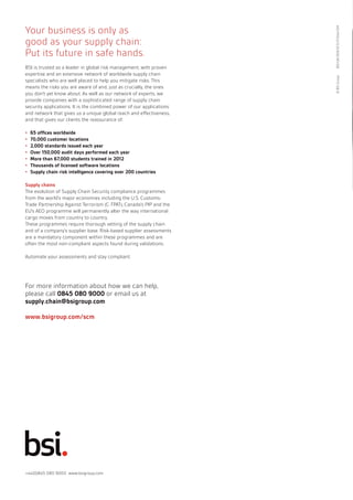 Bsi scm-brochure | PDF