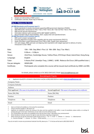 UNNC and BSI BIM Management Training I & II - September 2017 | PDF