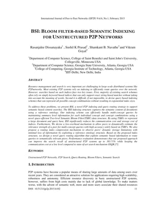Bsi bloom filter based semantic indexing | PDF