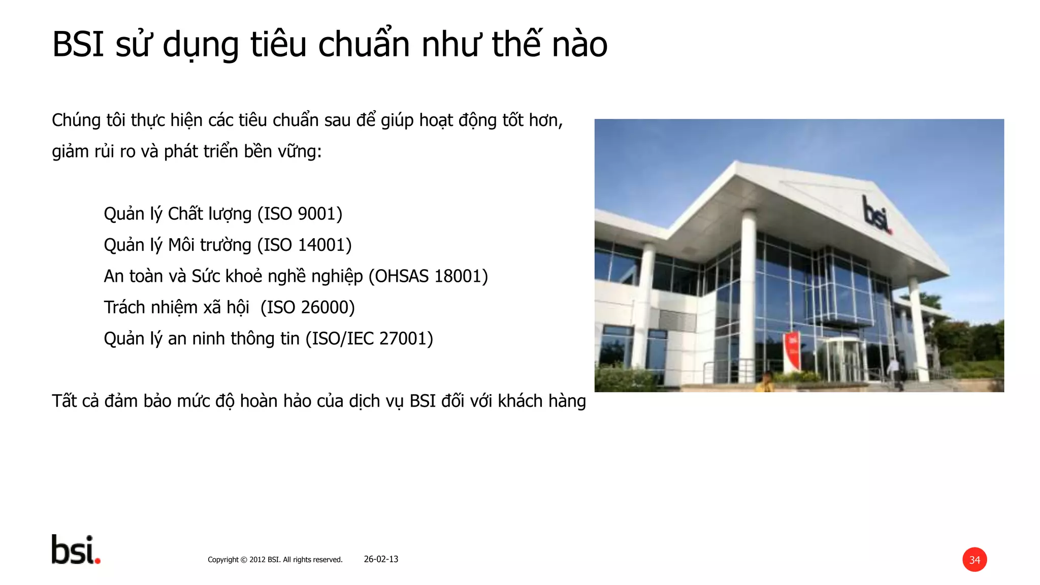 Bsi corporate presentation october 2012 vietnamese | PPT