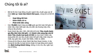 Bsi corporate presentation october 2012 vietnamese | PPT