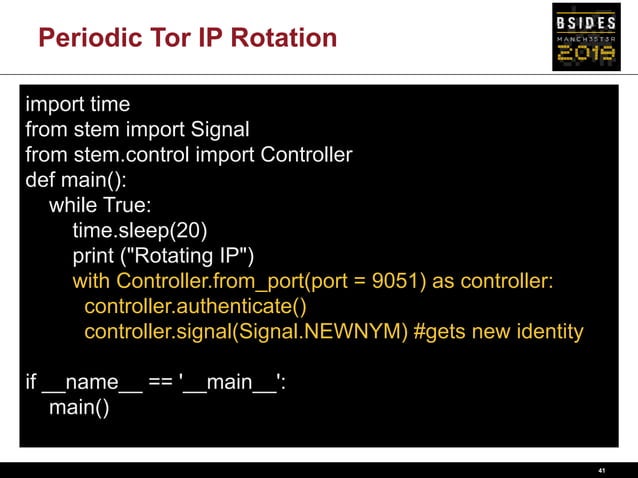 Osint Python Extracting Information From Tor Network And Darkweb Ppt