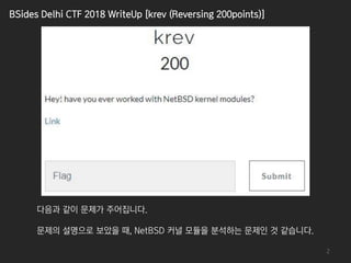 BSides Delhi CTF 2018 [krev (Reversing 200pts)] WriteUp | PDF